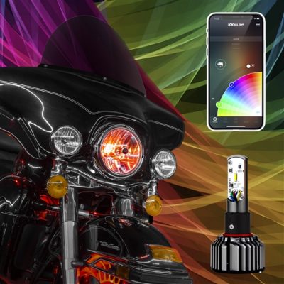 LED Motorcycle Headlight App Controlled Demon Eye Kit ⋆ AKcycles